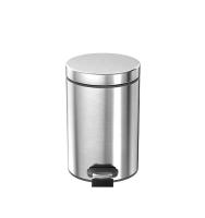 China Kitchen Household Garbage Cans Sustainable 3L/5L/12L/20L/30L Standing Stainless Steel Dustbin with Soft Close and Foot Pedal for sale