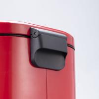 China rounded rectangle trash can Dispose of Waste with the Fingerprint-proof 6L Stainless Steel Pedal Bin and Soft Close for sale