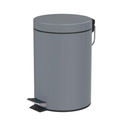 China Room Space Baby Care Room 3L/5L/12L/20L/30L BSCI Certification Recyclable Pedal Bin Round Powder Coating Trash Can with Lid for sale