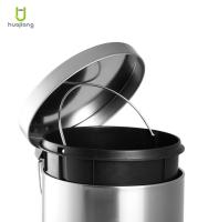 China 3L/5L/7L/12L/20L/30L BSCI Certificated SS Round Foot Pedal Bin Trash Can with Soft Closing Rolling Cover Type Inquiry Us for sale