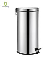 China 3L/5L/7L/12L/20L/30L BSCI Certificated SS Round Foot Pedal Bin Trash Can with Soft Closing Rolling Cover Type Inquiry Us for sale