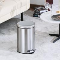 China 3L/5L/12L/20L/30L Sustainable Pedal Stainless Steel Foot Pedal Bin for Kitchen Household Bowl lid Trash Can Soft Close for sale