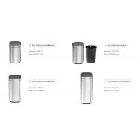 China 30L/40L/50L Capacity Powder Coating Office Trash Can with Touch Button Sustainable Button Open Bin for sale