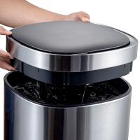 China Stylish Big Capacity Household Motion Sensor Trash Bin with Automatic Function and Stainless Steel Design for sale