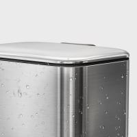China 2 Division Stainless Steel Pedal Bin Household Trash Can for Stylish and Sustainable Recycling Solution for sale