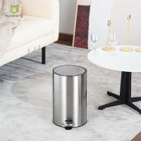 China Rolling Cover Type Jobs Pedal Bin Soft Close Stainless Steel Waste Bin for Bathroom and Kitchen for sale