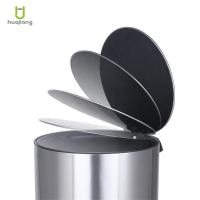 China Rolling Cover Type Jobs Pedal Bin Soft Close Stainless Steel Waste Bin for Bathroom and Kitchen for sale