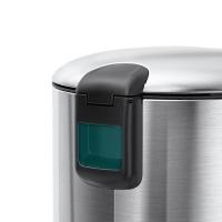 China Sustainable Stainless Steel Pedal Bin for Kitchen Bathroom Waste Bin Trash Bin Dustbin Thin Lid Soft Close Metal Trash Can for sale