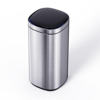 China STANDING 12L 30L 40L 50L Big capacity Household Stainless Steel Smart Sensor bin Automatic trash can for sale
