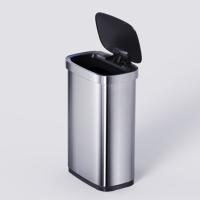 China Sensor Automatic Electric Touchless Smart Garbage Trash Can Stainless Steel Dust Bin Dustbin for Business 30*30*74.2cm for sale