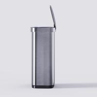 China Smart Sensor Automatic 20L 16L Square Touchless Stainless Steel Sensor Trash Bin Intelligent with Batteries Required Yes for sale