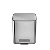 China 11.5L*2 Square Stainless Steel Soft Close Pedal Bin for Recycling and Waste Management Space-Saving Solution for sale