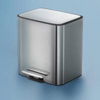 China 11.5L*2 Square Stainless Steel Soft Close Pedal Bin for Recycling and Waste Management Space-Saving Solution for sale