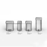 China 11.5L*2 Square Stainless Steel Soft Close Pedal Bin for Recycling and Waste Management Space-Saving Solution for sale