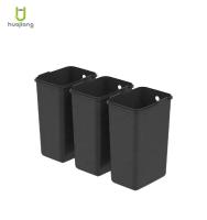 China 11.5L*3 Stainless Steel Soft Close Square Pedal Trash Bin for Office Waste Bin Recycle Trash Can OEM Accepted for sale