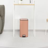 China Square 11.5L Stainless Steel Soft Close Pedal Trash Bin for Living Room Office and Kitchen for sale