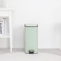 China Stainless Steel 11.5L Soft Close Square Pedal Trash Bin for Living Room and Office Sustainable Material for sale