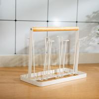 China Kitchen Organiser Kitchen Organizer Cup Drying Holder Mug Cup Drying Rack Stand With 6 Hooks Cup Drainer for sale