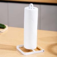 China Kitchen Organiser Kitchen Metal Paper Holder Standing Paper Roll Holder Tissue Paper Holder for sale