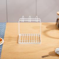 China Kitchen Organiser Mug Rack Kitchen Metal Wire Hanging Coffee Tea Cup Organizer Hook Coffee Cup Holder Cup Shelf for sale