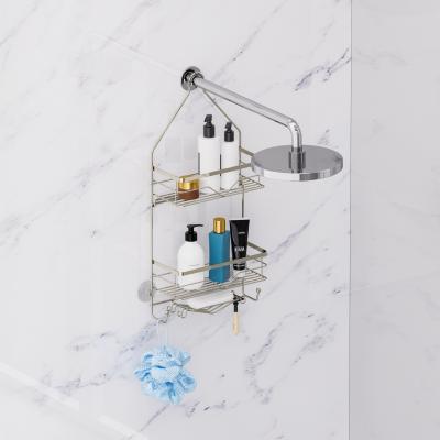 China Bathroom Organizer Shower Caddy Hanging Shower Shelf for Inside Shower No Drilling Racks Over Showerhead BathROOM Rack for sale