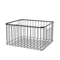 China Household Storage Baskets Organizer Containers For Home Cabinet Pantry Closet Kitchen Fridge Fruit Makeup Metal Wire Basket for sale