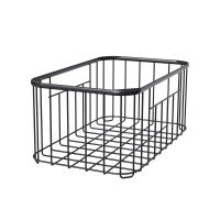China Household Storage Baskets Organizer Containers For Home Cabinet Pantry Closet Kitchen Fridge Fruit Makeup Metal Wire Basket for sale