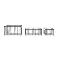 China Household Storage Baskets Organizer Containers For Home Cabinet Pantry Closet Kitchen Fridge Fruit Makeup Metal Wire Basket for sale