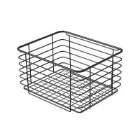 China Household Storage Baskets For Home Cabinet Pantry Closet Kitchen Fridge Fruit Makeup Metal Wire Basket for sale