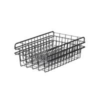 China KD Structure Iron Metal Wire Laundry Basket With Wheels Utility 2 Division Big Capacity Laundry Hamper for sale