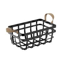 China Utility Storage Baskets Organizer Containers For Home Cabinet Pantry Closet Kitchen Fridge Fruit Makeup Metal Basket for sale