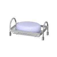 China Stainless Steel Wire Bar Soap Dish Draining Sponge Holder Countertop Soap Stand For Shower Bathtub Kitchen for sale