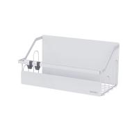 China Household Magnetic Attraction Shower Rack With Towel Holder No Drilling Bathroom Organizer Wall Mounted Shower Caddy for sale