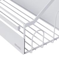 China Household Magnetic Attraction Shower Rack With Towel Holder No Drilling Bathroom Organizer Wall Mounted Shower Caddy for sale
