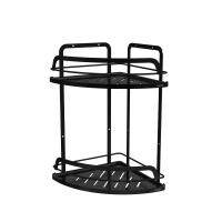 China Premium Bathroom Organizer Suction Cup Iron Wire Rack Stainless Steel No Drilling Wall Mounted Shower Caddy for sale