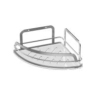 China Stylish Metal Bathroom Organizer Suction Cup Iron Wire Rack Stainless Steel No Drilling Wall Mounted Shower Caddy for sale