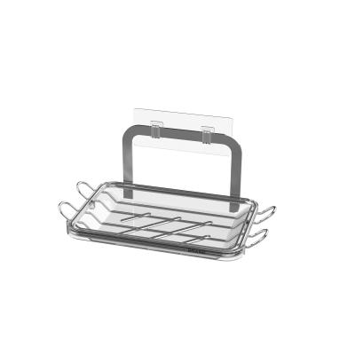 China Multifunction Bathroom Organizer Suction Cup Iron Wire Rack Stainless Steel No Drilling Wall Mounted Shower Caddy for sale