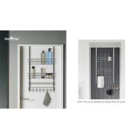 China Over Door Hooks  Metal Wire Basket Bathroom Disassembly Over Door Hook Hanger for sale