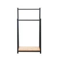 China Removable Standing Household Bathroom Metal FOLDABLE Compact Free Standing Towel Rack for sale