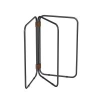 China Foldable Removable Rectangle Household Bathroom Metal FOLDABLE Compact Freestanding Towel Holder for sale