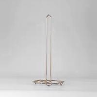 China Decorative Paper Holder Stand Rack For Home Office Library Creative Copper Powder Coated Kitchen Towel Holder for sale