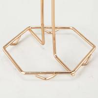 China Decorative Paper Holder Stand Rack For Home Office Library Creative Copper Powder Coated Kitchen Towel Holder for sale