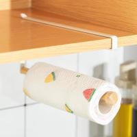 China Kitchen Organiser Metal Kitchen Paper Holder Cabinet Closet Tissue Holder Paper Towel Holder for sale