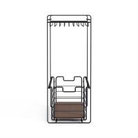 China 2 Tiers Wood Element Mdf Household Multifunctional Metal Under Sink Kitchen Organizer for sale