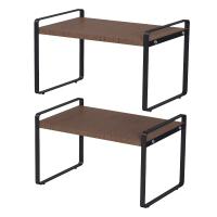 China Standing Type Wood Element Modern Design Organizer Household Multifunctional Stylish Metal Kitchen Organizer for sale