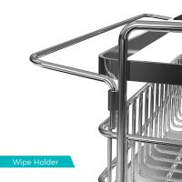 China Kitchen Brush Dishcloth Storage Rack Multifunctional Sink Rack Sponge Dishcloth Holder Sink Organiser for sale