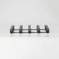 China Black Powder Coated Square Shape Top Fancy Metal Trivet Home Decorative Iron Wire Trivet for sale