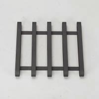 China Black Powder Coated Square Shape Top Fancy Metal Trivet Home Decorative Iron Wire Trivet for sale