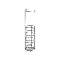 China Bathroom Storage Iron Wire Rack Toilet Roll Holder Powder Coating Chrome for sale