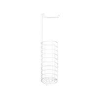 China Bathroom Storage Iron Wire Rack Toilet Roll Holder Powder Coating Chrome for sale